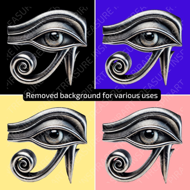 Eye of Horus PNG Iron Gold Eye of Horus Silver Ancient Egyptian ...
