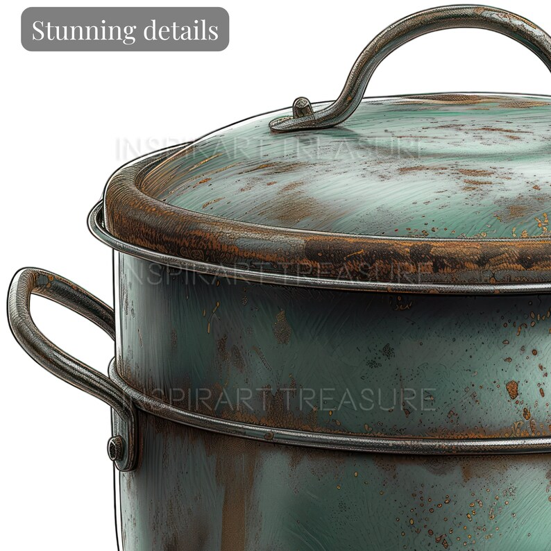 Vintage Cooking Pot Clipart, Dnd Accessories Adventurer Kit, Perfect ...