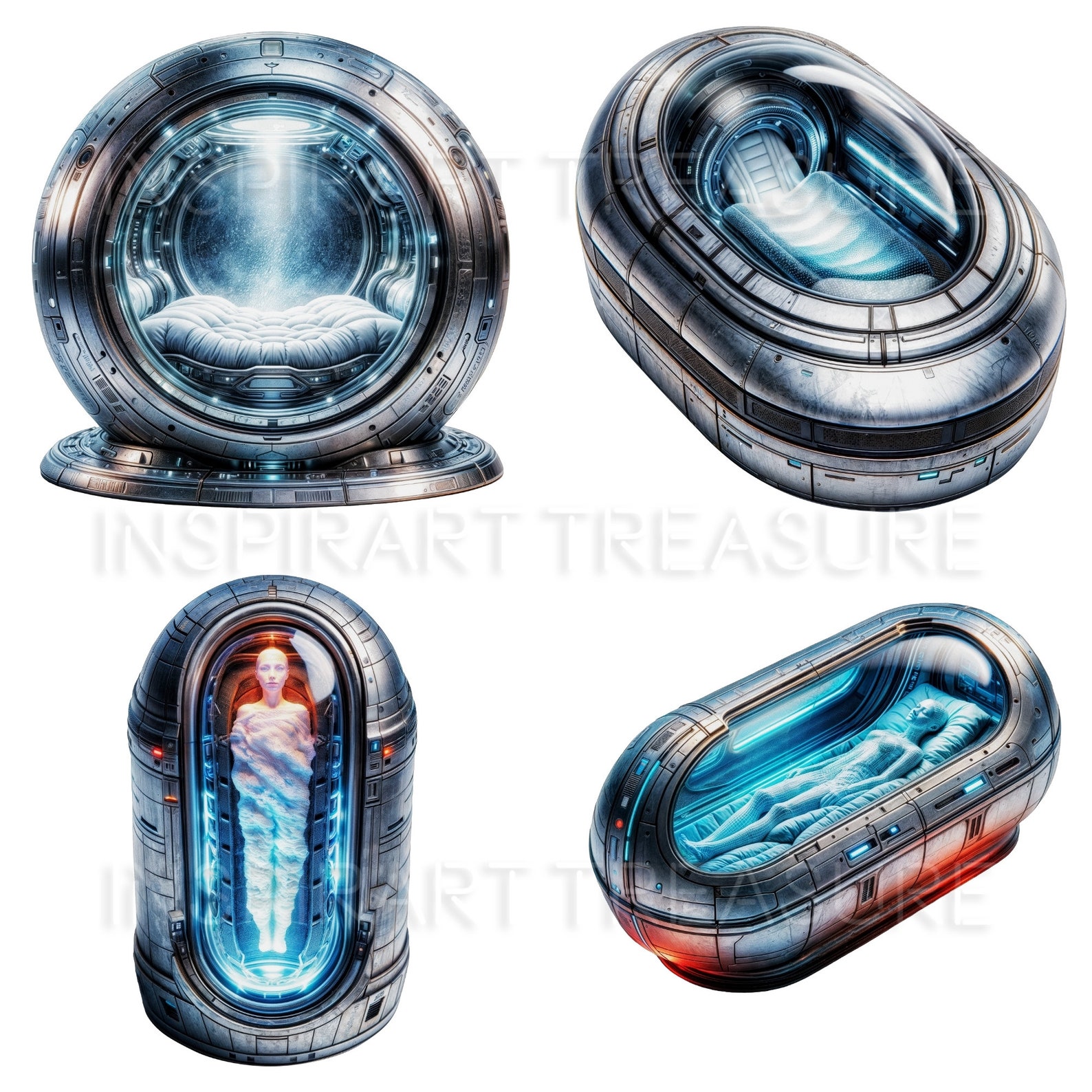Cryogenic Sleep Pod PNG Clipart Sci-fi Cryopod Stasis Chamber ...
