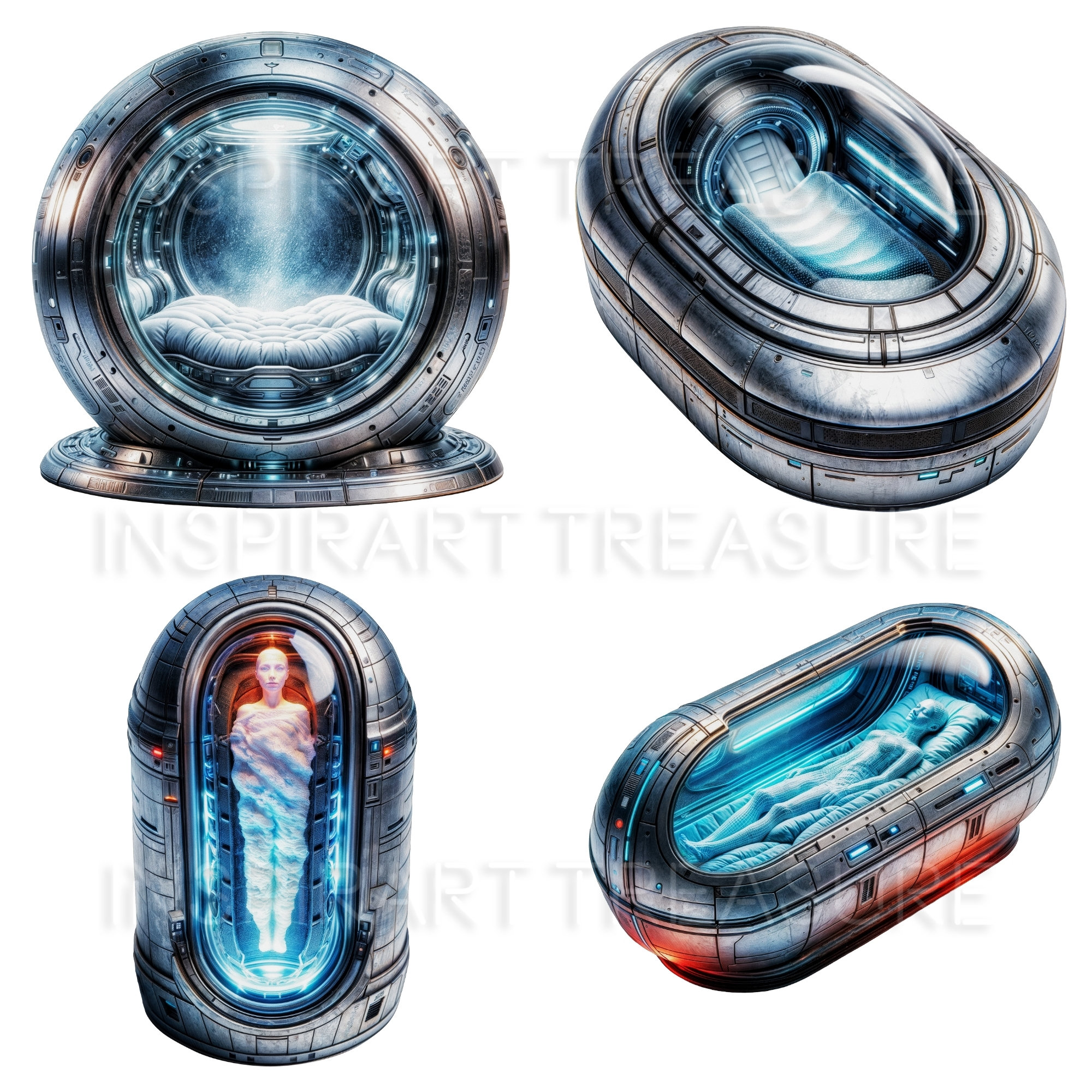 Cryogenic Sleep Pod PNG Clipart Sci-fi Cryopod Stasis Chamber ...