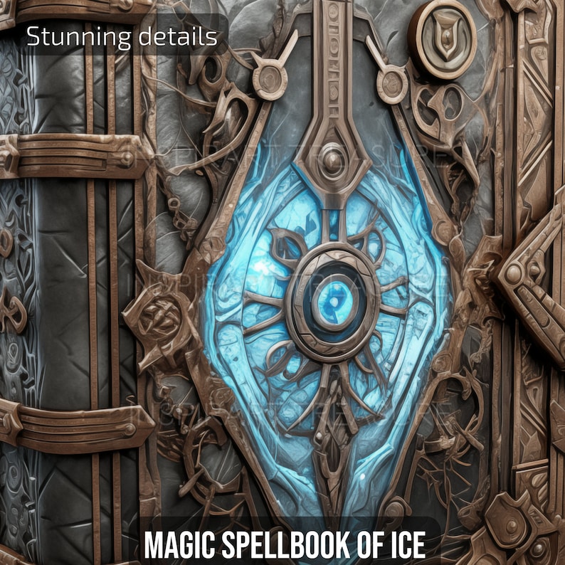 DND Spellbook Clipart Bundle Dark Witch Spellbook Wicca Kit Magic Book ...