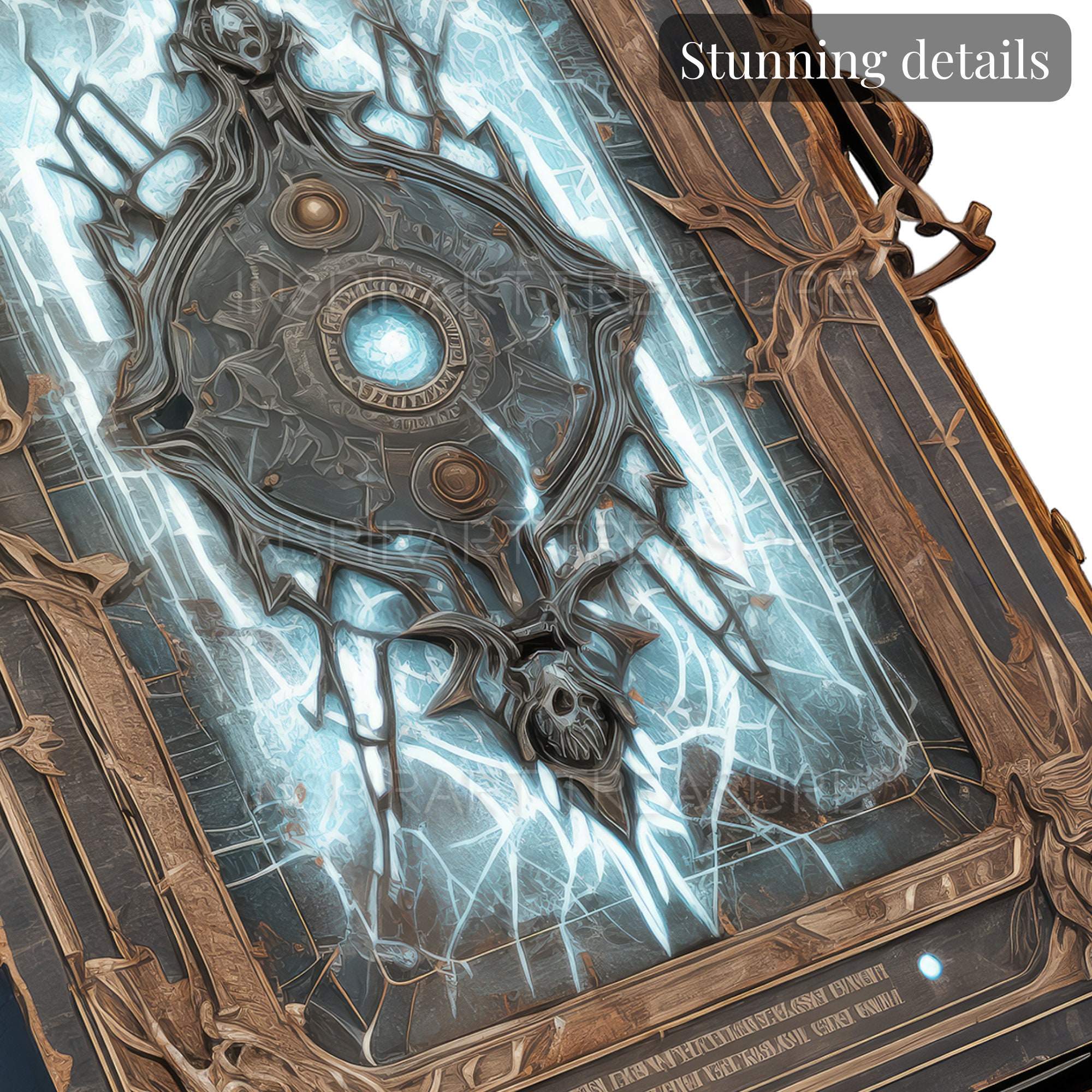 Printable Magic Spellbook 04, Fantasy Witchcraft Clipart, Digital ...