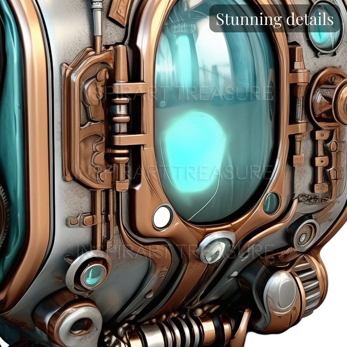 Steampunk Machine Clipart Vintage Mechanical Imagery, Perfect for ...