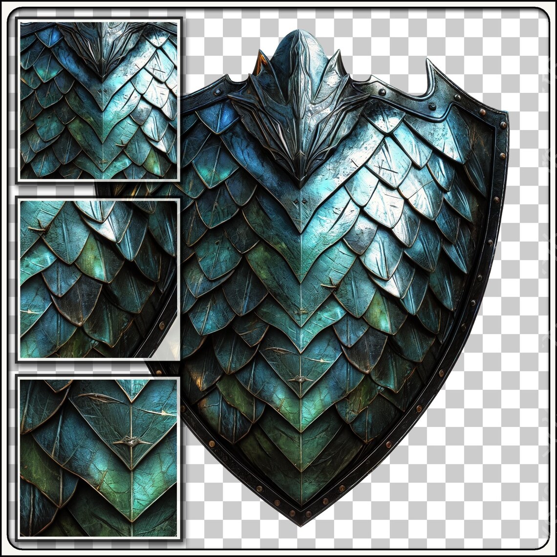 Hydra Knight Armor Set Knight SVG PNG Epic Battle Fantasy Gear Clipart ...