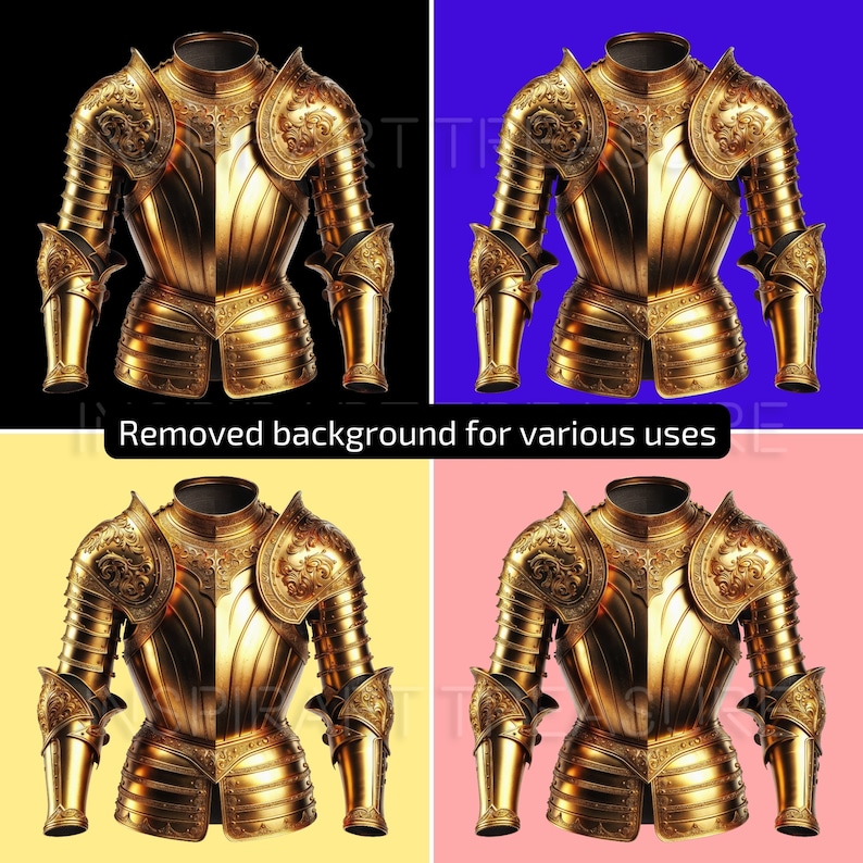 Gold Breast Plate Armor for Men Chest Plate Piece Armor Clipart ...