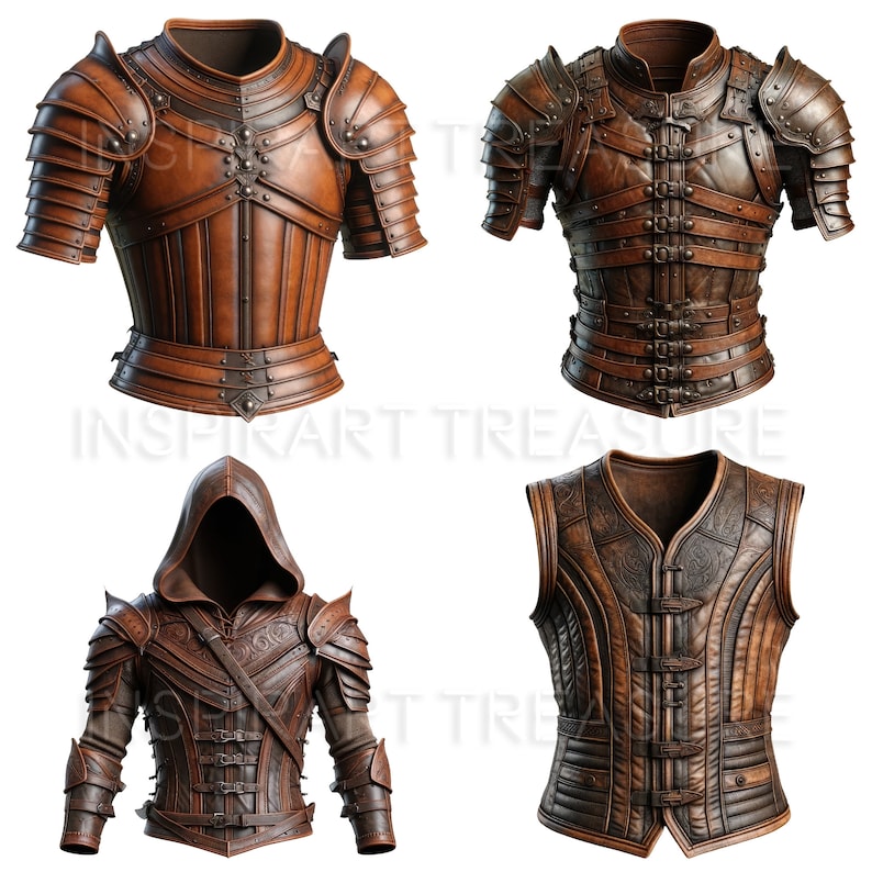 Digital Leather Chest Armor Clipart for Men Chest Piece Armor Medieval ...