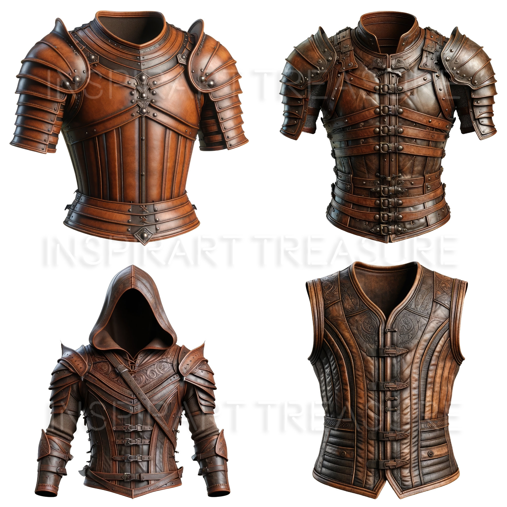 Digital Leather Chest Armor Clipart for Men Chest Piece Armor Medieval ...