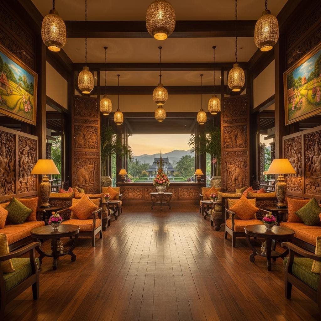Timeless Thai Lanna – A Lobby That Feels Like Home - Etsy