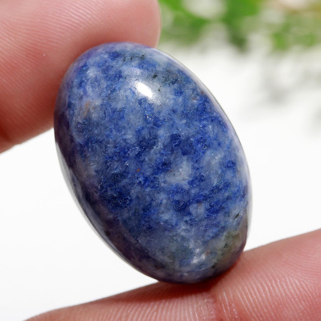 Natural Blue Quartz Cabochon | Blue Quartz Cabochon Oval Shape | AAA+ ...