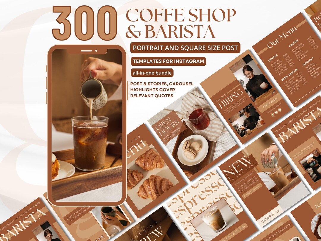 Cafe Template | Coffee Shop | Instagram Template | Social Media ...