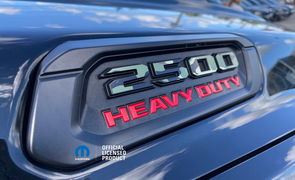 2019-2024 RAM 2500 Hood Emblem Decal Sticker Overlay CAMO Camouflage ...