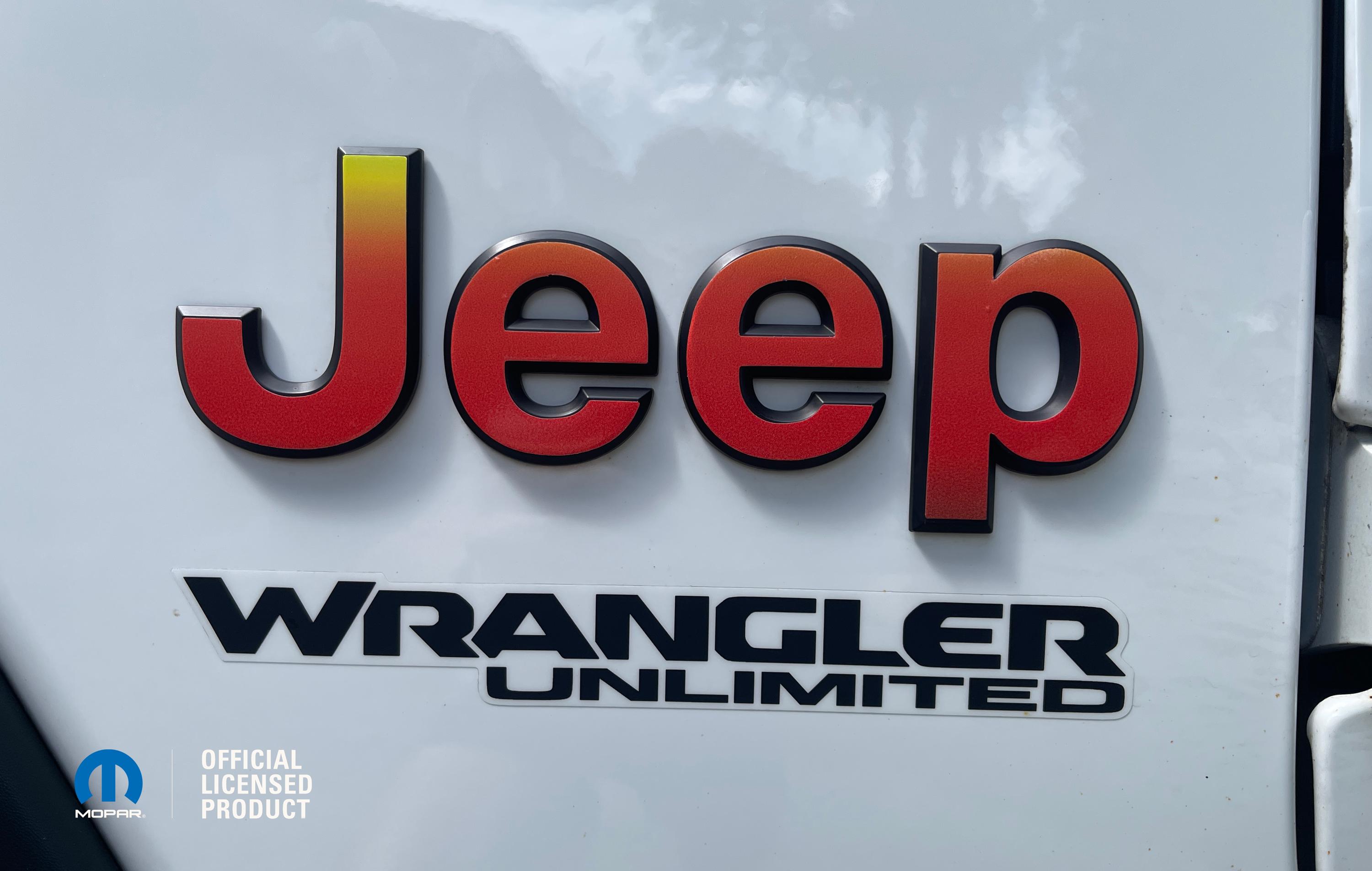 JEEP Wrangler Willys Rubicon Mojave 4xe Sahara Overland Fender Emblem ...