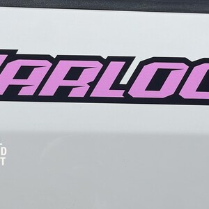 RAM WARLOCK Classic Truck Bed Decal Sticker Light PINK 2019 2020 2021 ...