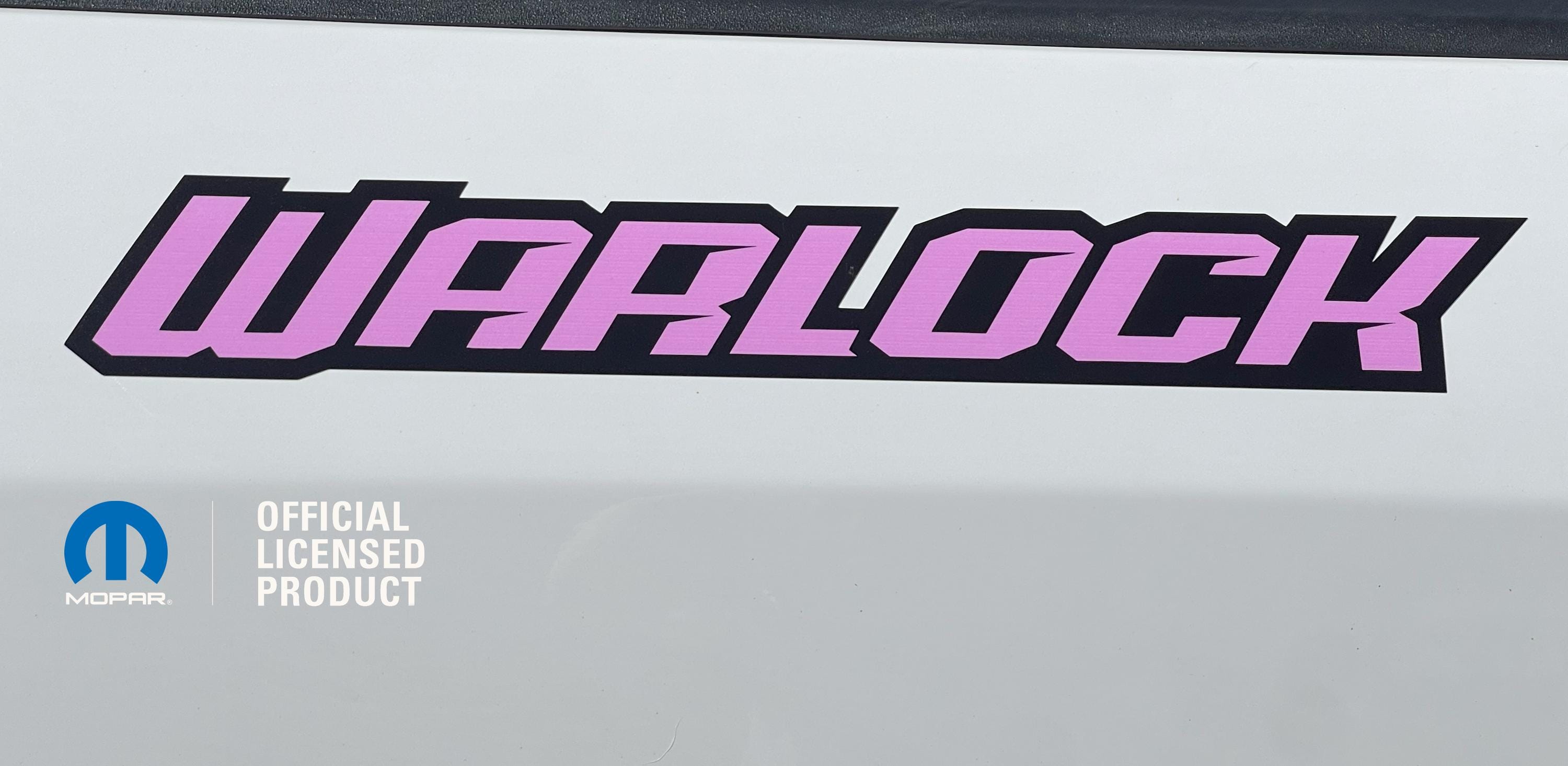 RAM WARLOCK Classic Truck Bed Decal Sticker Light PINK 2019 2020 2021 ...
