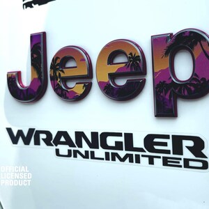 JEEP Wrangler Willys Rubicon 4xe Sahara Overland Fender Emblem Vinyl ...