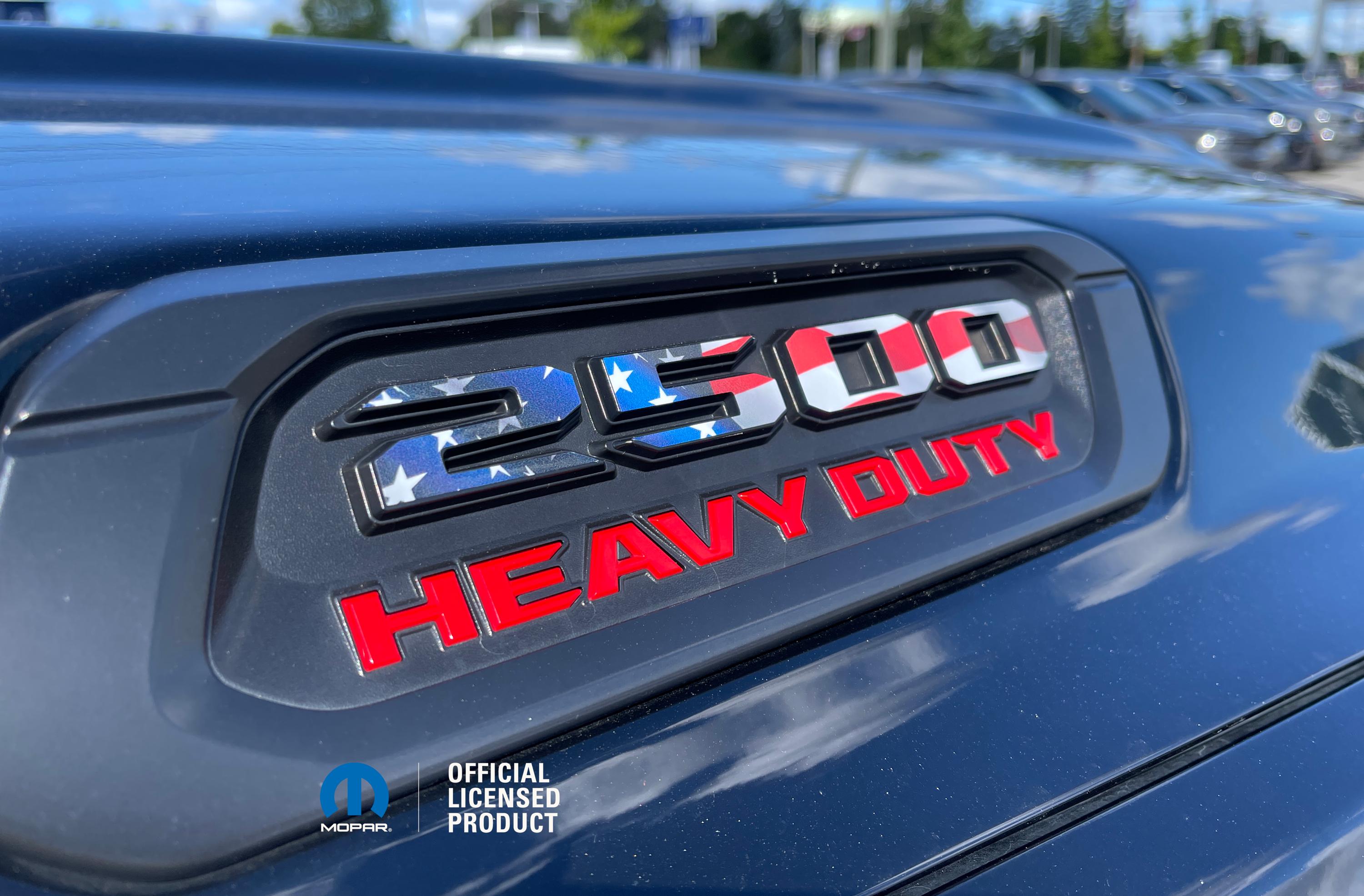 2019-2024 RAM 2500 Hood Emblem Decal Sticker Overlay USA American Flag ...