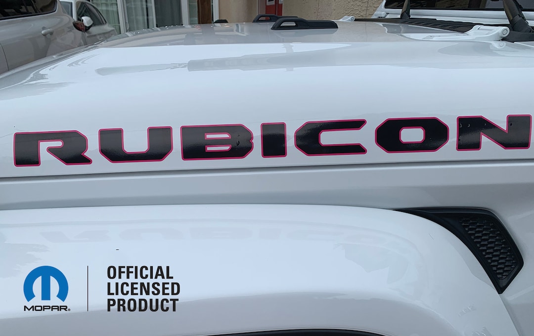 18-23 Jeep RUBICON Hood Decal Sticker Wrangler Sahara Willys Gladiator ...