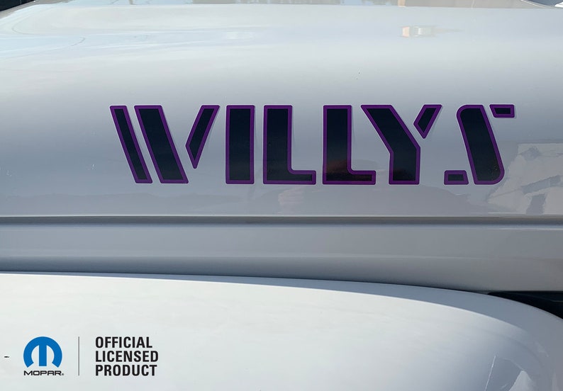 18-23 Jeep WILLYS Hood Decal Sticker Rubicon Wrangler Sahara Gladiator ...