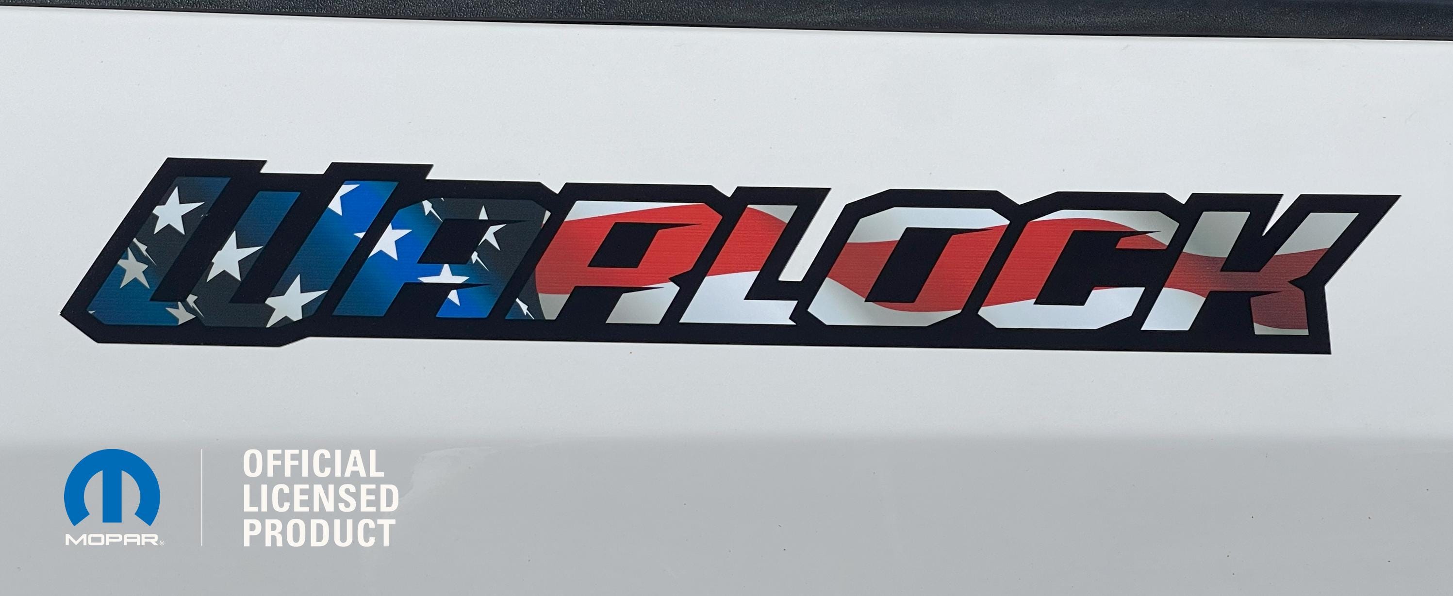 RAM WARLOCK Classic Truck Bed Decal Sticker USA American Flag 2019 2020 ...