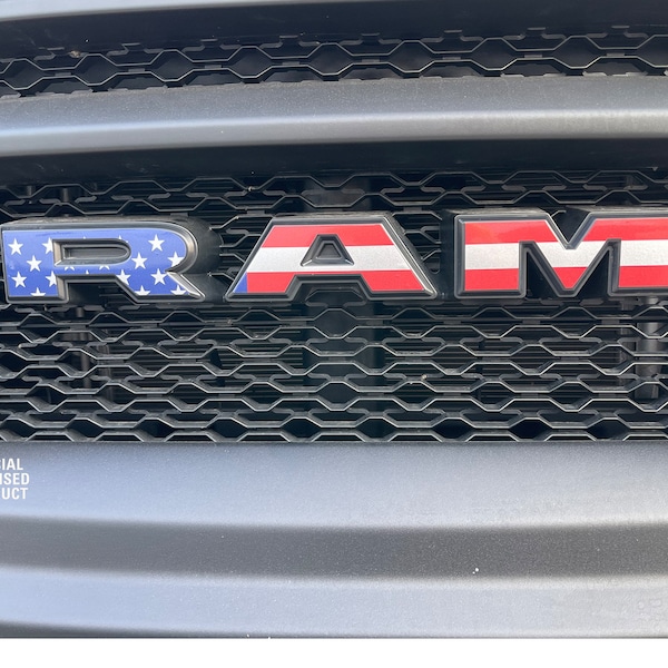 Ram Rebel Front Emblem American Flag - Etsy