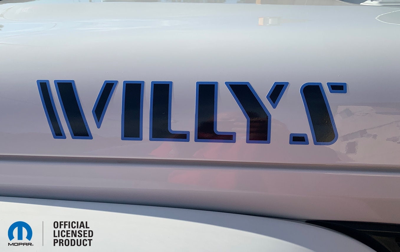 18-23 Jeep WILLYS Hood Decal Sticker Rubicon Wrangler Sahara Gladiator ...