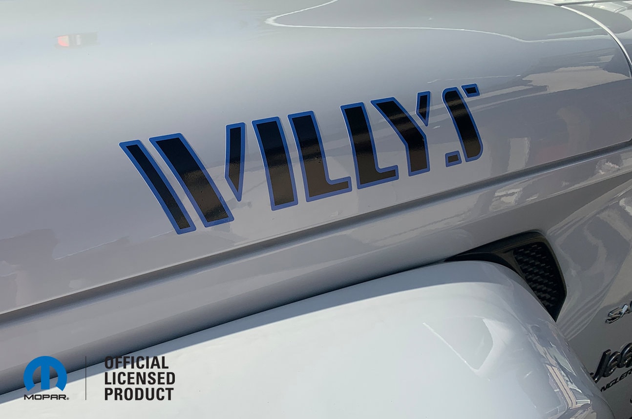 18-23 Jeep WILLYS Hood Decal Sticker Rubicon Wrangler Sahara Gladiator ...