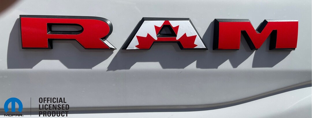 2019-2024 RAM REBEL Door Badge Emblem Decal Sticker Overlay Canada ...