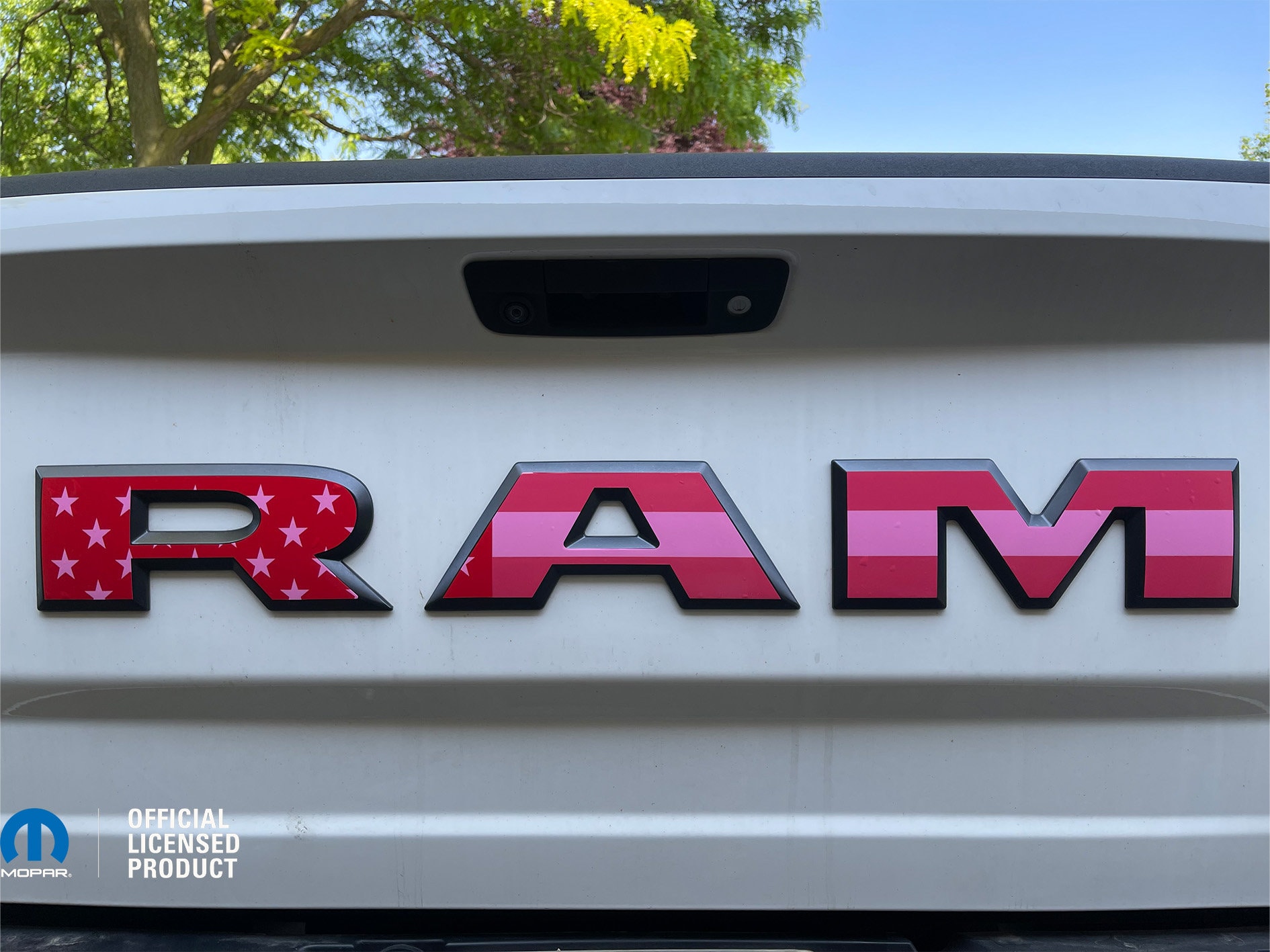 RAM TRX 2019-2023 Tailgate Rear Emblem Overlay Vinyl Decal USA American ...