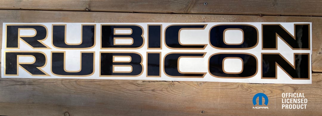 Set of 2: CUSTOM TEXT Jeep Wrangler Gladiator Rubicon Hood Decal ...