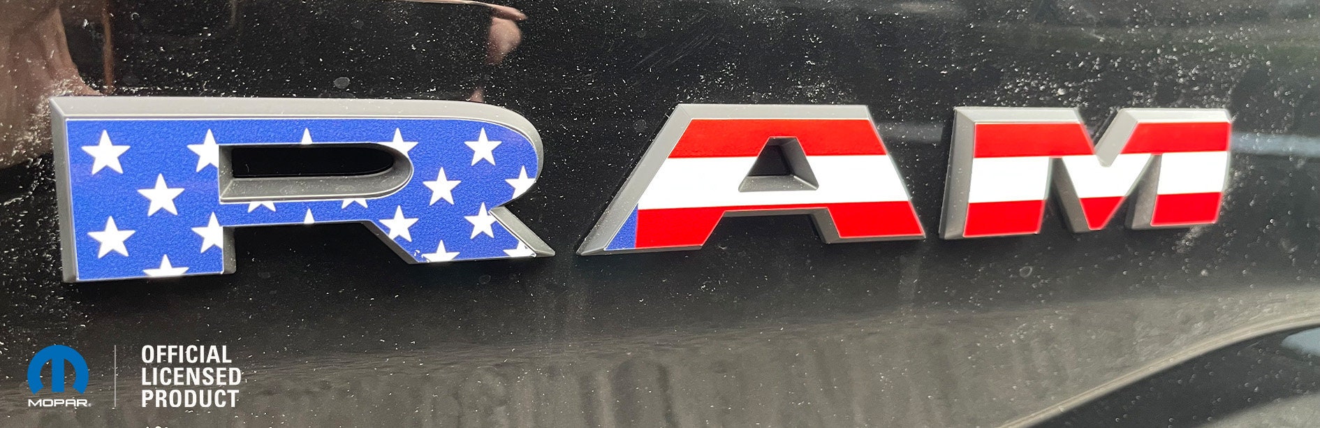 2019-2023 RAM DT Door Badge Emblem Decal Sticker Overlay USA American ...