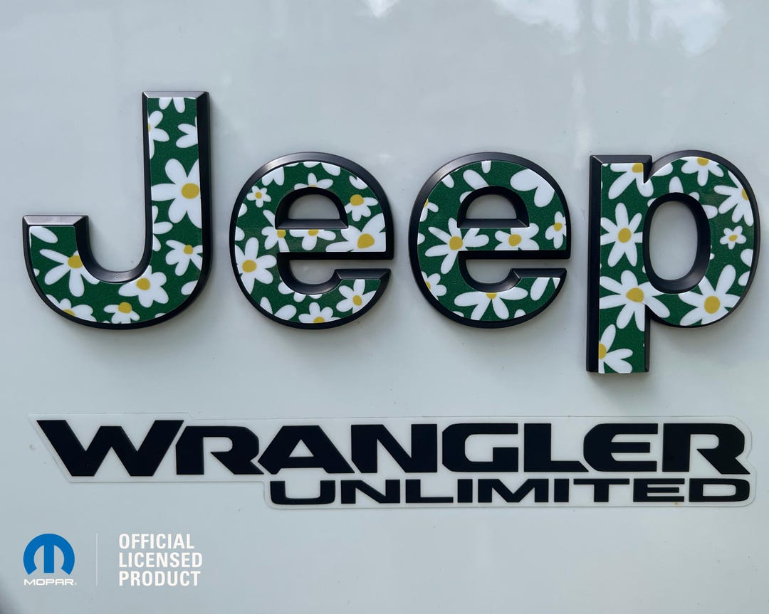 JEEP Wrangler Willys Rubicon 4xe Sahara Overland Fender Emblem Vinyl ...