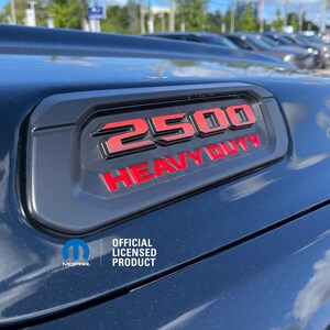 2019-2024 RAM 2500 Hood Emblem Decal Sticker Overlay RED BLACK Set of 2 ...