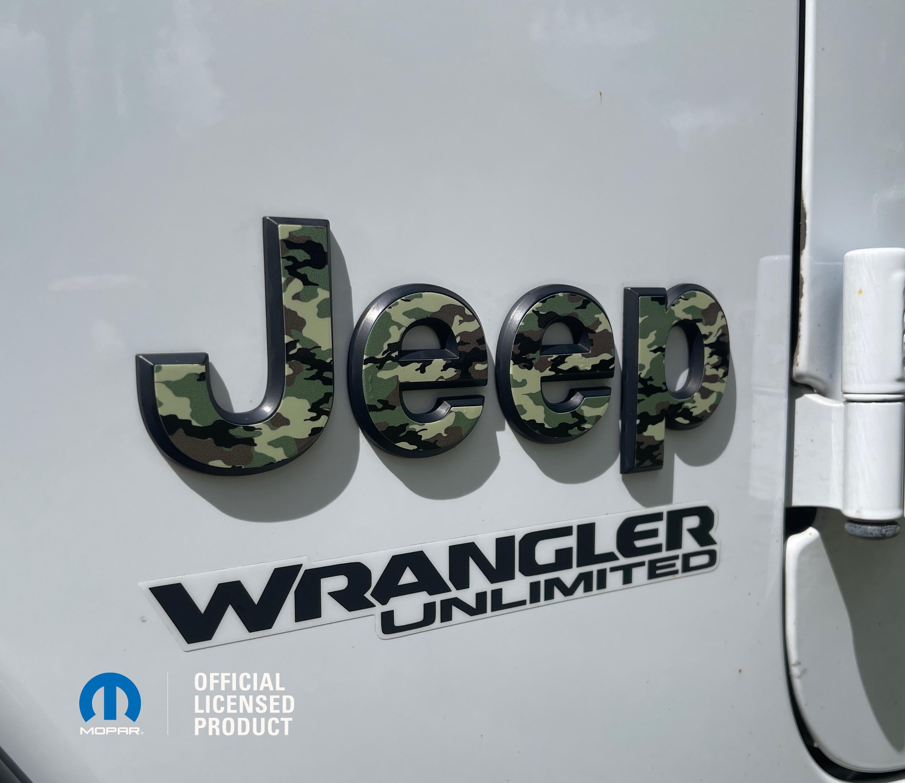 JEEP Wrangler Willys Rubicon 4xe Sahara Overland Fender Emblem Vinyl ...