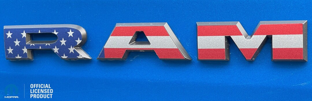 2019-2024 RAM REBEL Door Badge Emblem Decal Sticker Overlay USA ...