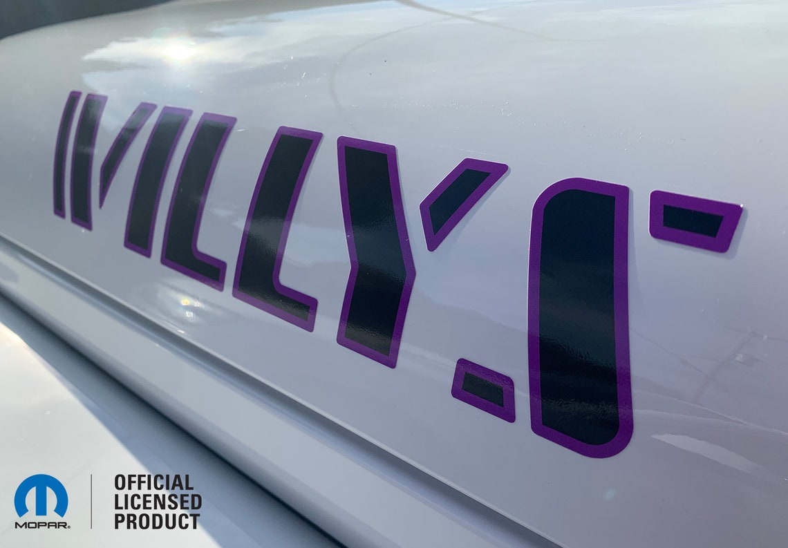 18-23 Jeep WILLYS Hood Decal Sticker Rubicon Wrangler Sahara Gladiator ...