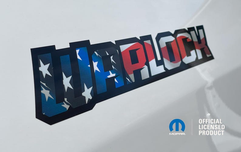 RAM WARLOCK Classic Truck Bed Decal Sticker USA American Flag 2019 2020 ...