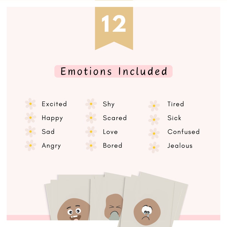 Emotion Flashcards, Feelings Flashcards, Mental Health Printable, Self ...