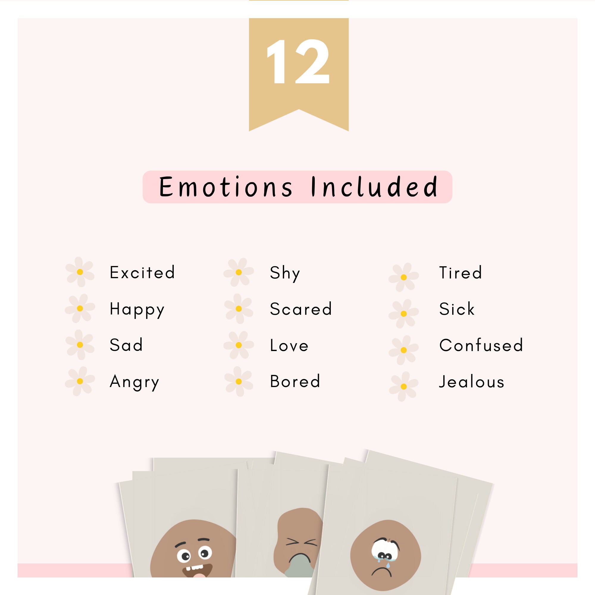 Emotion Flashcards, Feelings Flashcards, Mental Health Printable, Self ...