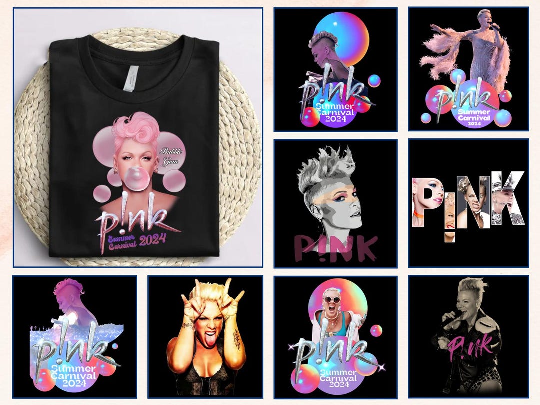 Pink Singer Png Bundle, Pnk Be Strong Png, Summer Carnival 2024 Png ...