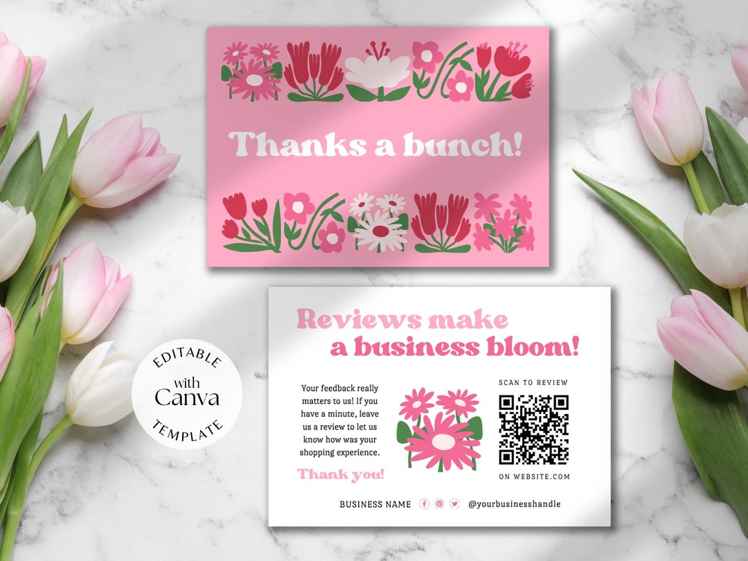 Leave a Review Card Template for Business, Customer Feedback Request ...