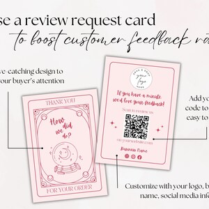 Leave a Review Card Template Editable in Canva, Customer Feedback ...