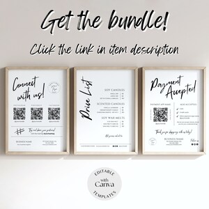 Elegant Pricelist Template for Business, Craft Show Price List, Modern ...