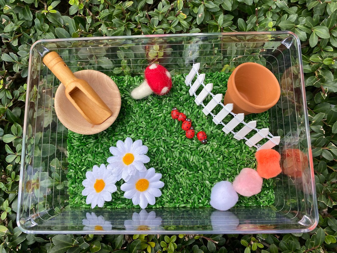 Garden Sensory Bin in a Bag Sensory Bin Fillers Sensory Play - Etsy