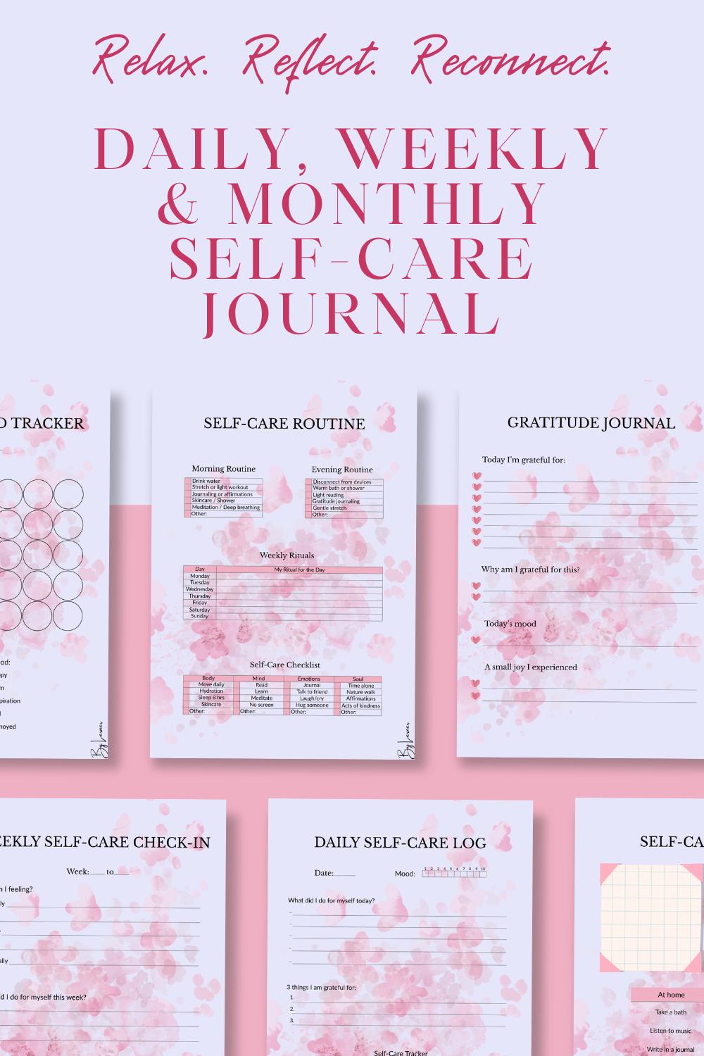 Ultimate Self-care Planner Bundle | Printable Mental Health Journal ...