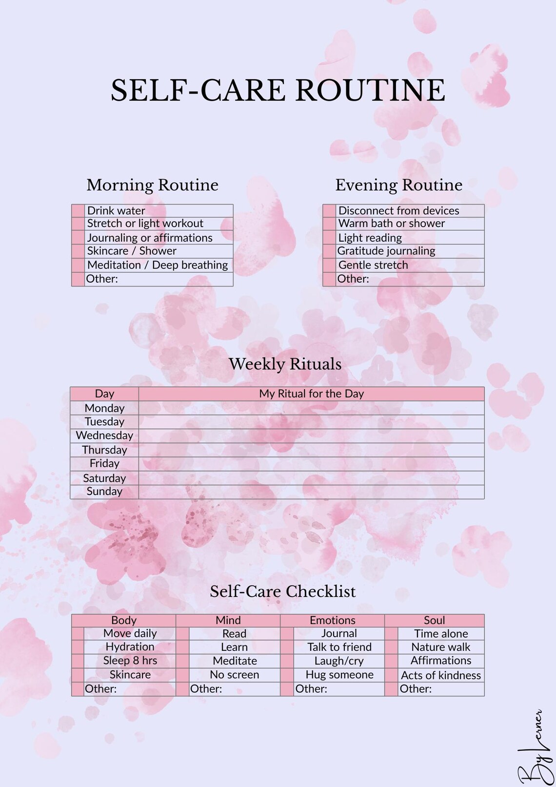 Ultimate Self-care Planner Bundle | Printable Mental Health Journal ...