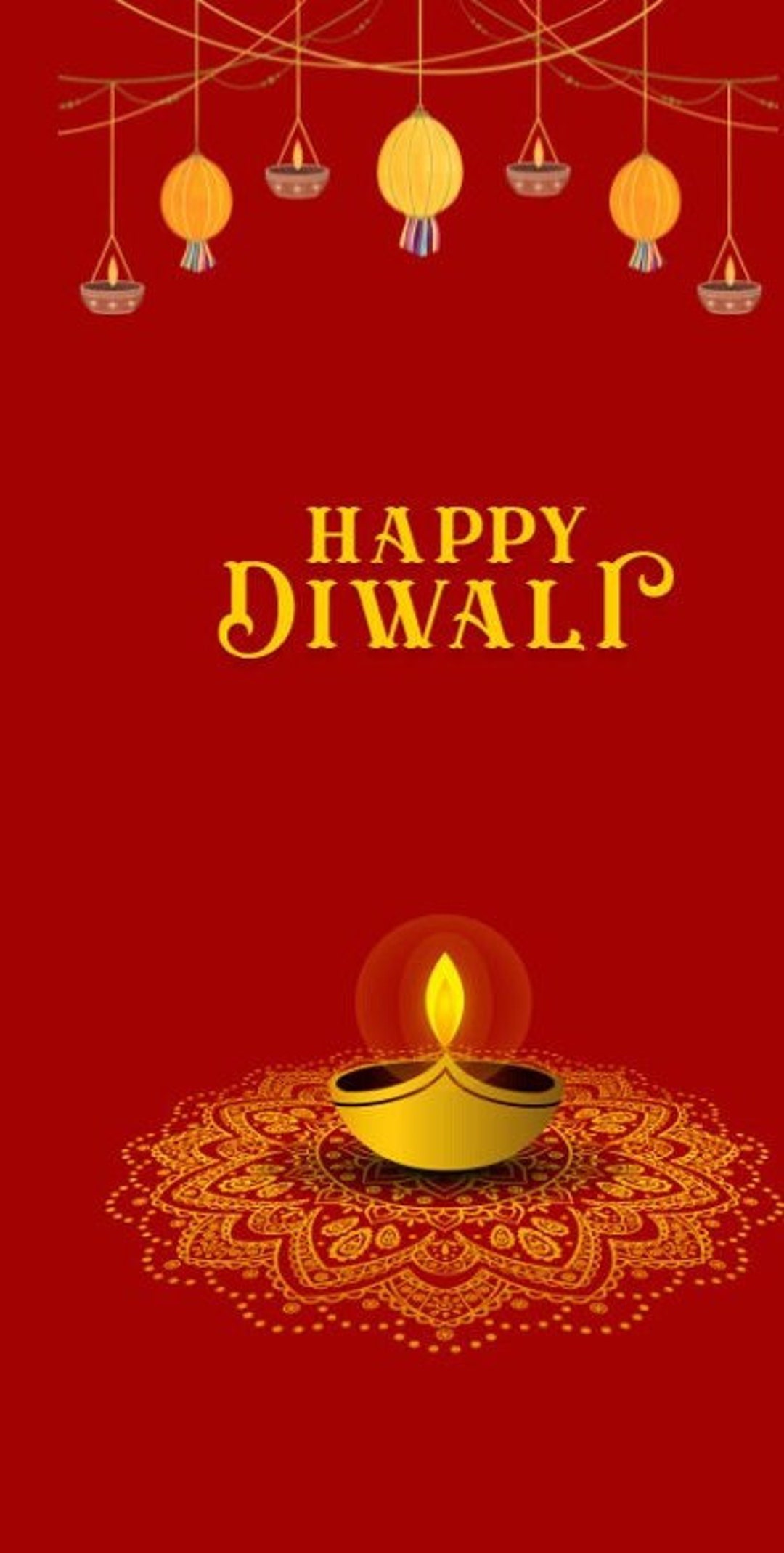 Printable Diwali Card Instant Download Digital Greeting - Etsy
