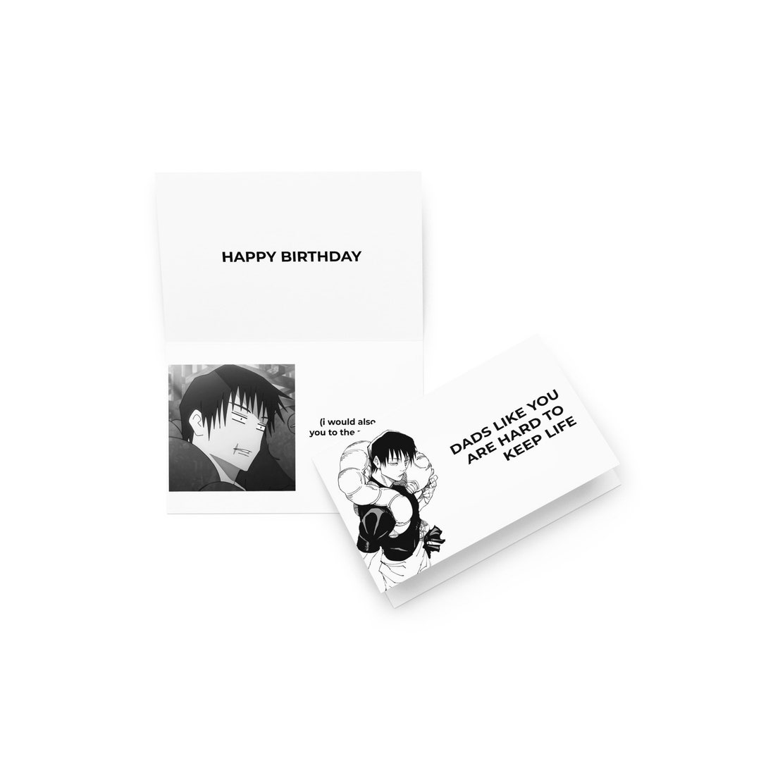 Jujutsu Kaisen JJK Toji Birthday Card - Etsy