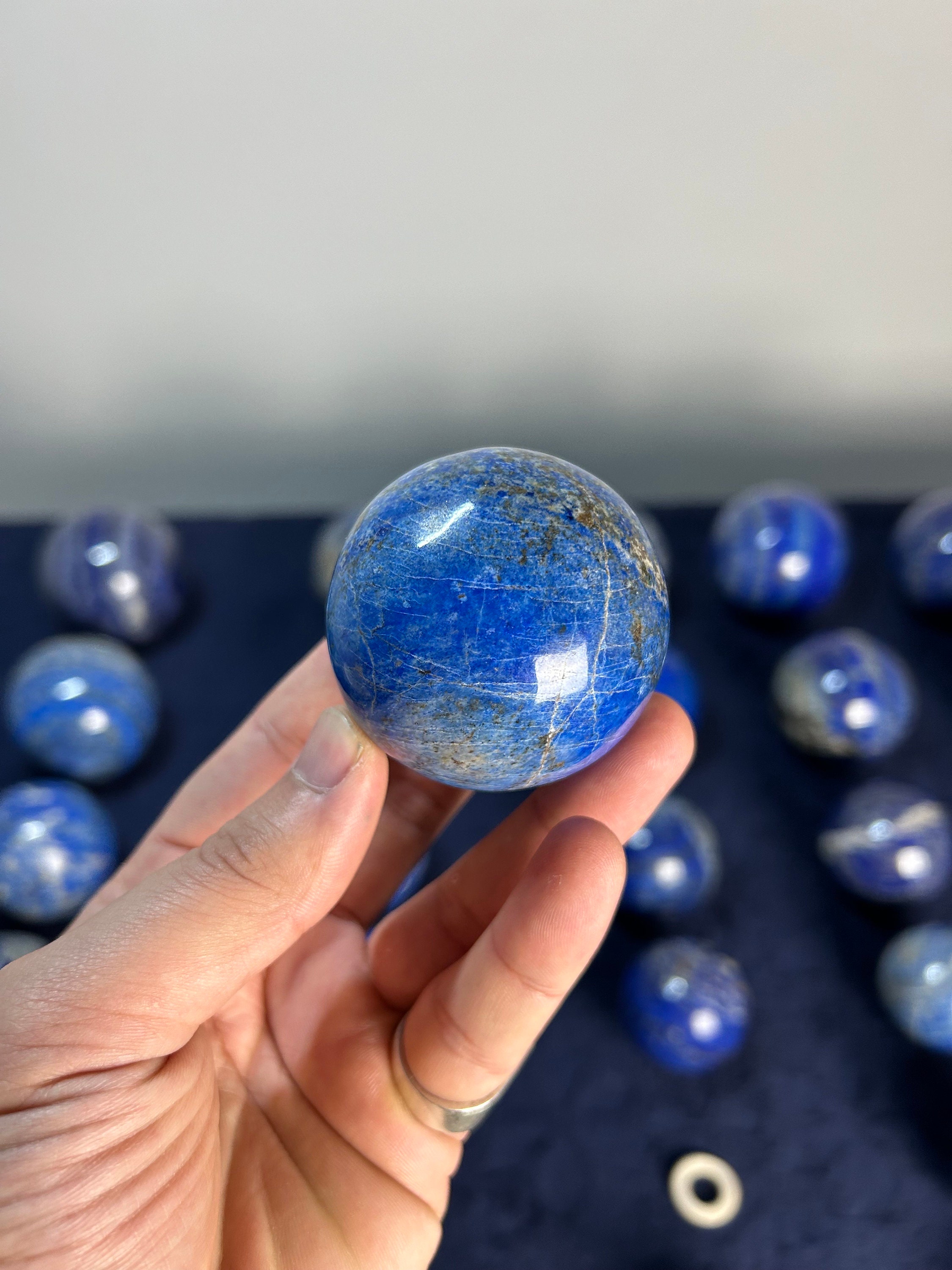 Lapis Lazuli Ball: Lapis Lazuli 5 Large Crystal Balls of 50-90 Mm Mystical Beauty and Energy - Etsy
