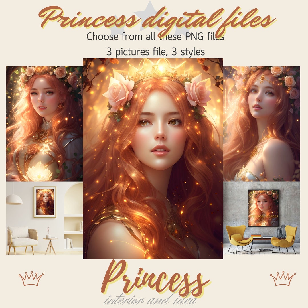 Princess Digital Files Etsy
