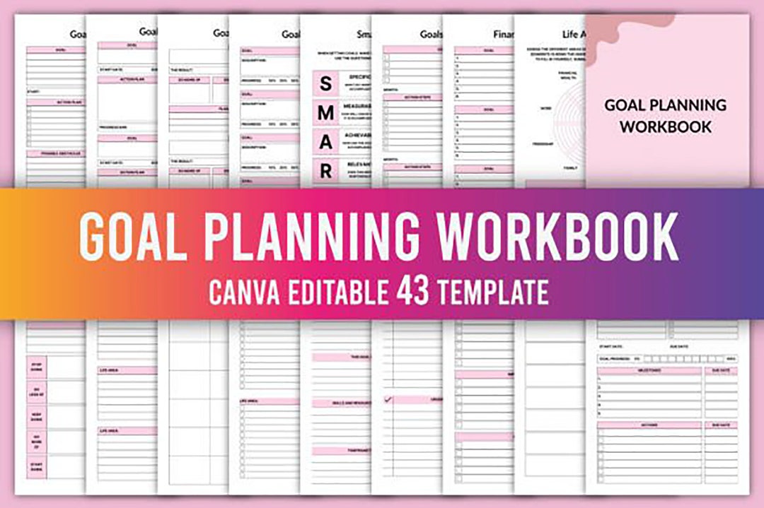 Editable Goal Planning Workbook,printable ADHD Workbook,printable ...